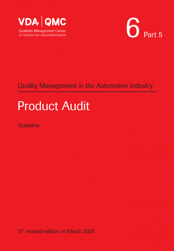 Discover the new version of the VDA 6.5 Manual (2020) : Product Audit ...